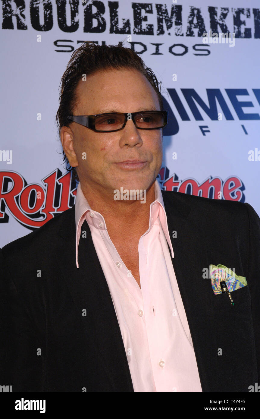 LOS ANGELES, CA. March 28, 2005: Actor MICKEY ROURKE at the Los Angeles ...