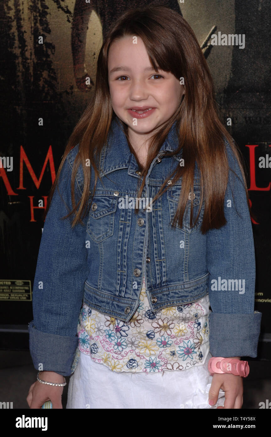 LOS ANGELES, CA. April 07, 2005: Actress ISABELLE CONNER at the world ...