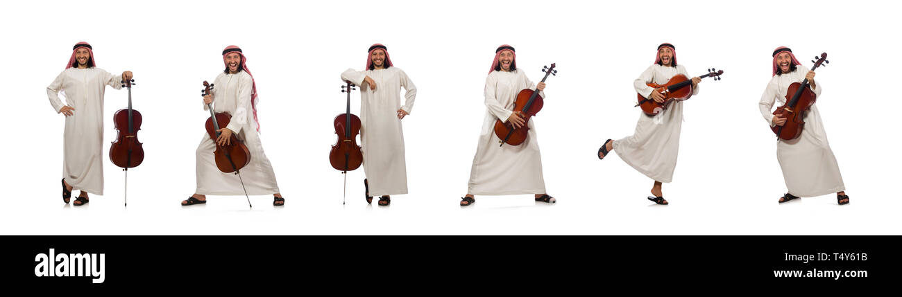 Arab man playing musical instrument Stock Photo - Alamy