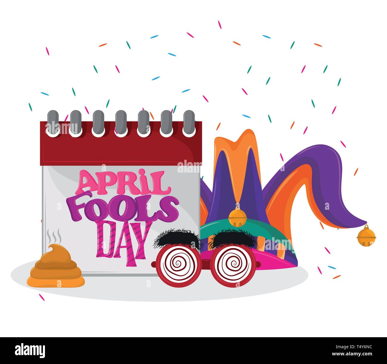 April fools day cartoons hi-res stock photography and images - Alamy