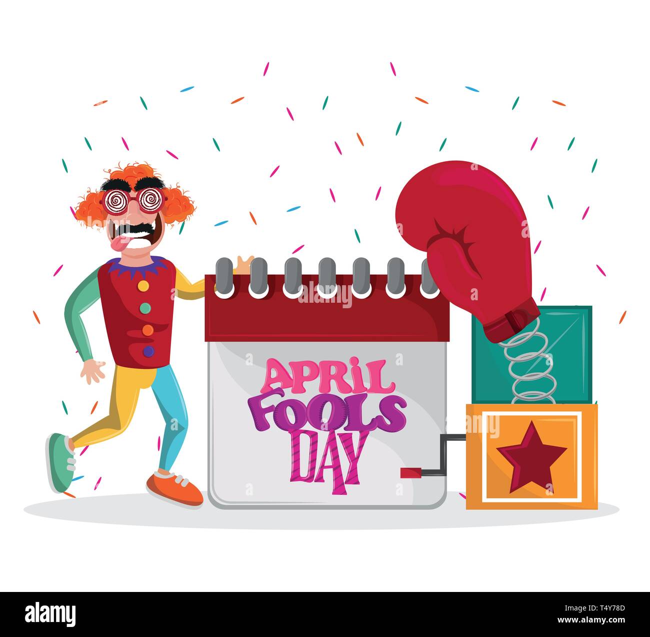 April fools day card Stock Vector Image & Art - Alamy