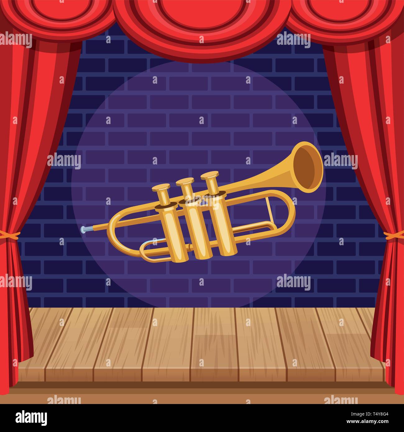 trumpet icon cartoon Stock Vector Image & Art - Alamy
