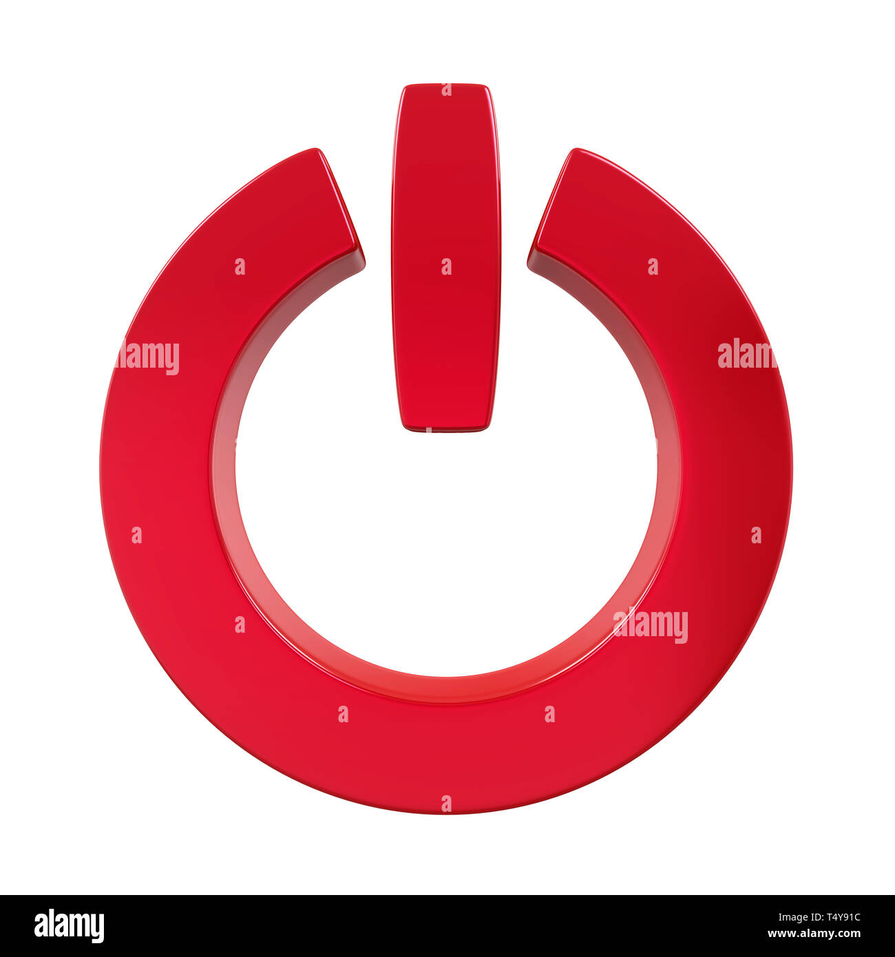 Power Button Symbol Isolated Stock Photo - Alamy