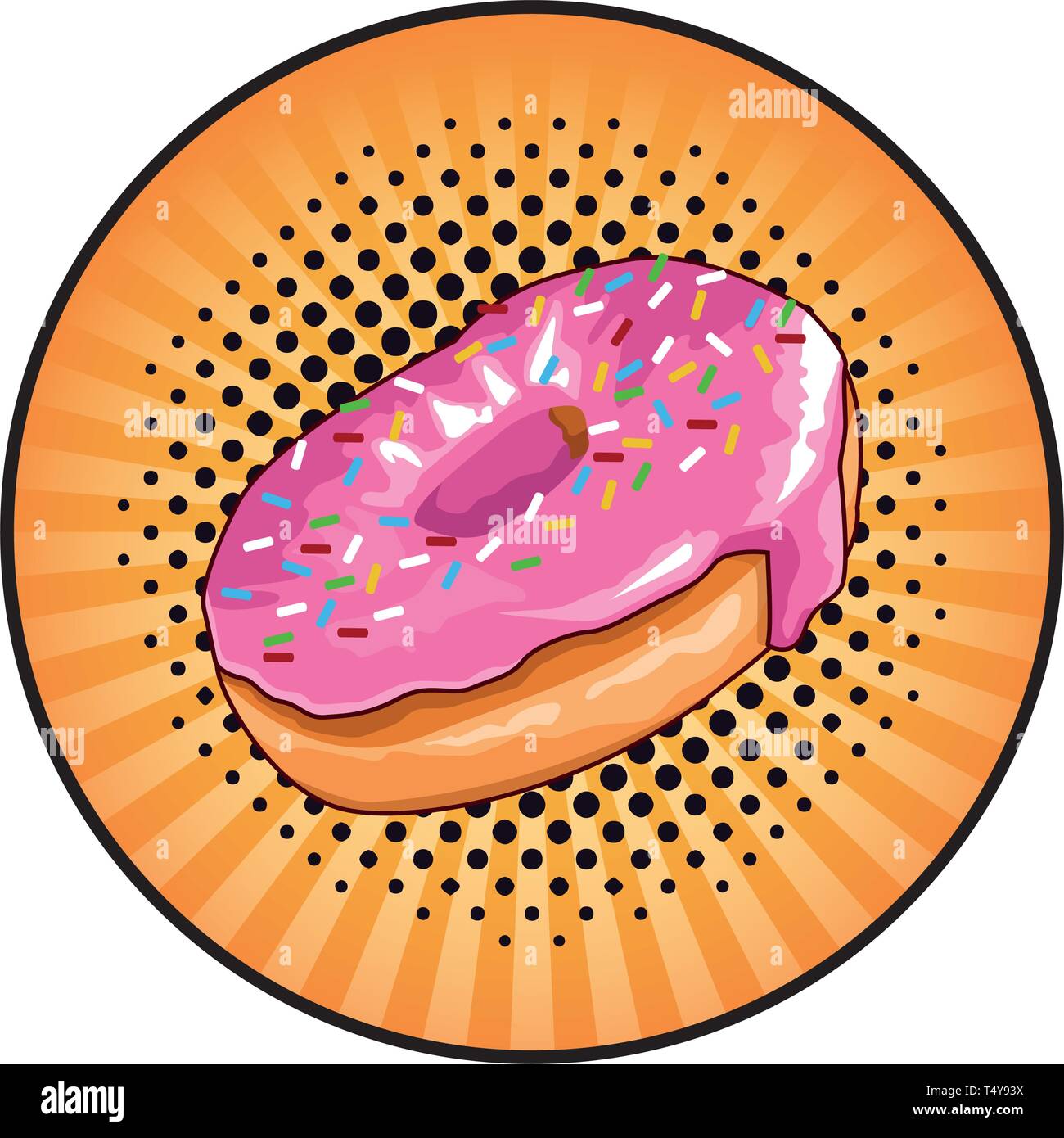 donut icon round icon Stock Vector Image & Art - Alamy