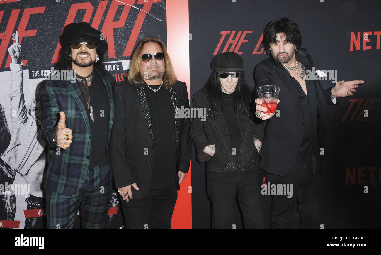 Netflix's 'The Dirt' - Premiere Featuring: Motley Crue Where: Los ...