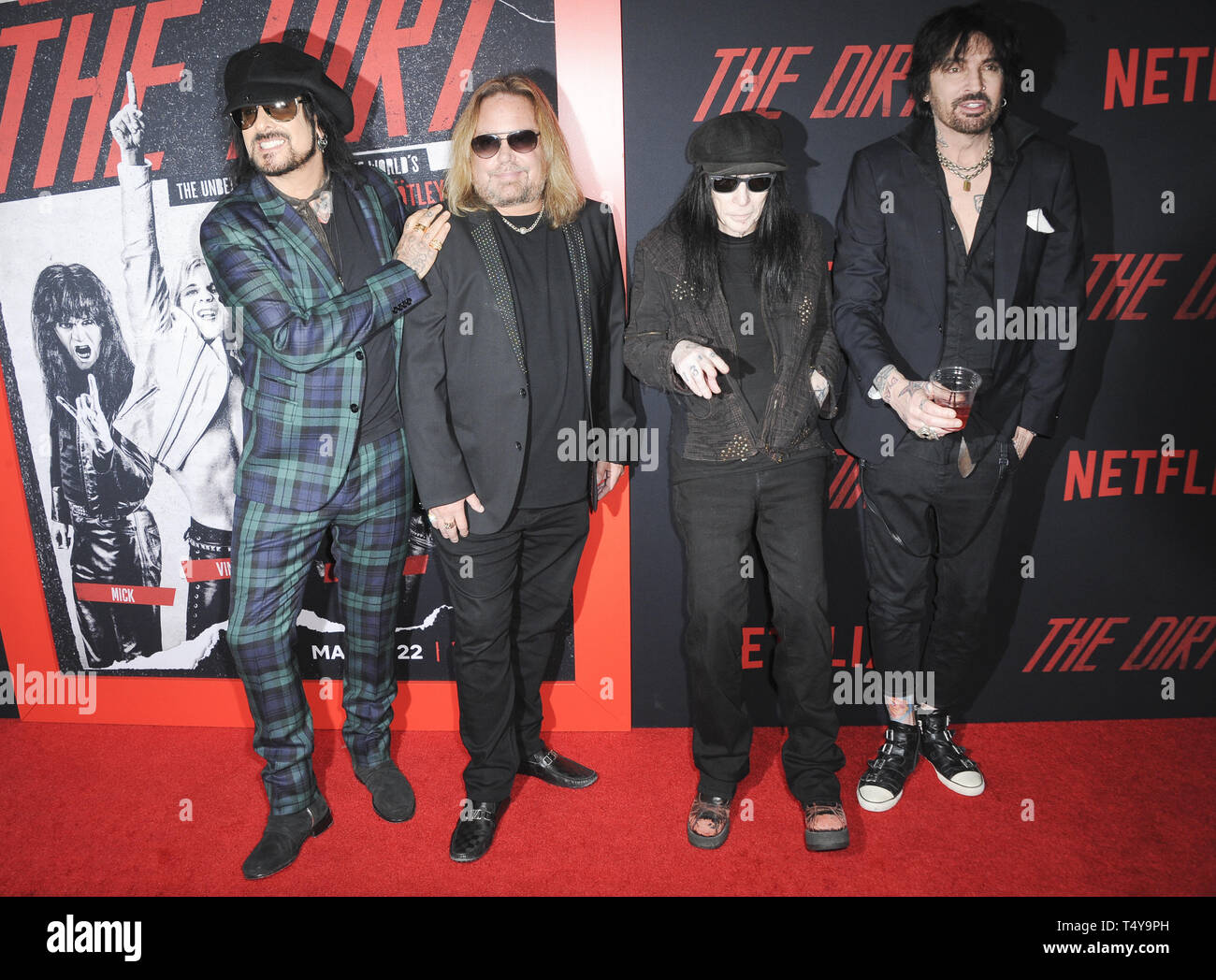 Netflix's 'The Dirt' - Premiere Featuring: Motley Crue Where: Los ...
