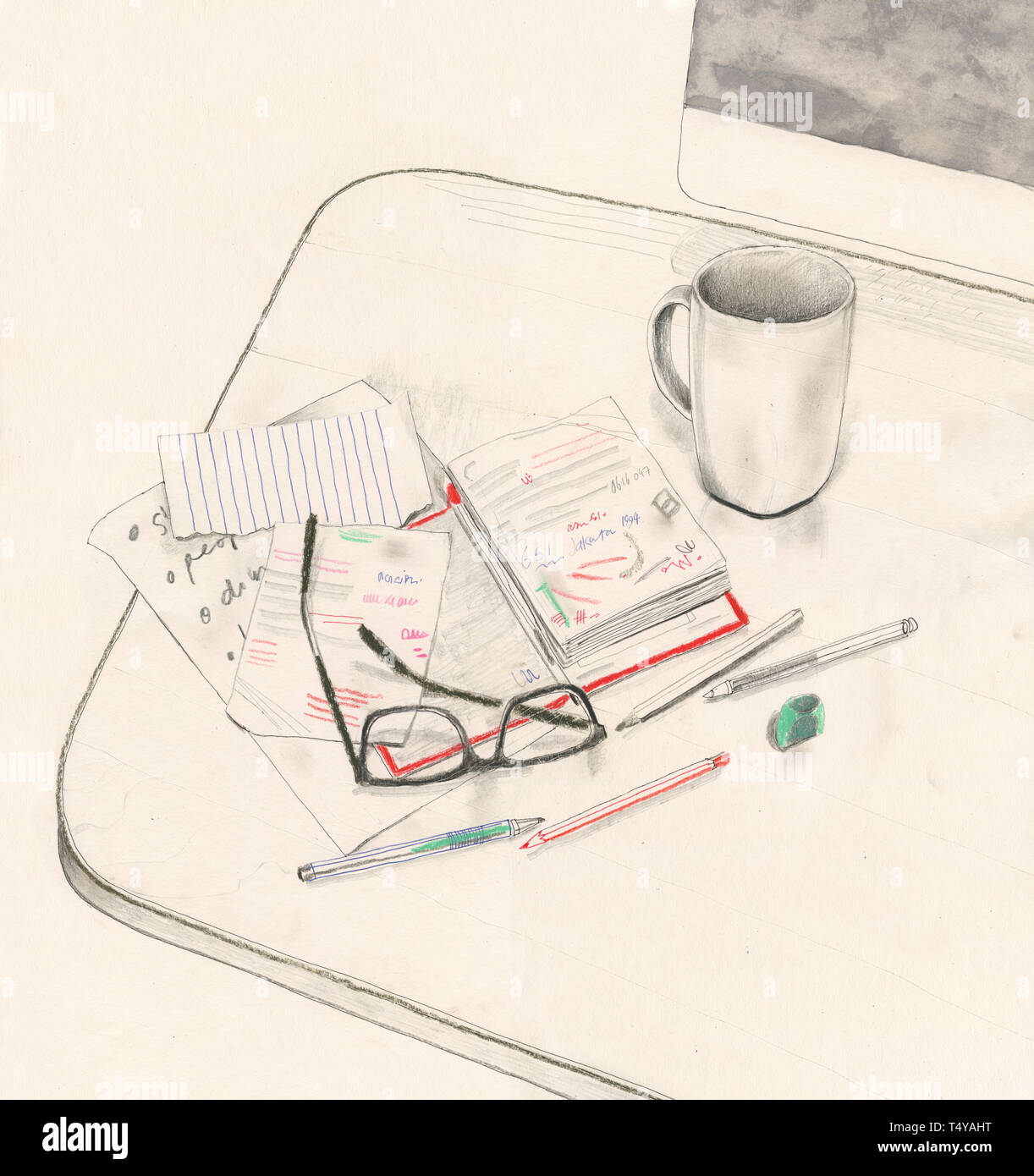 Messy handwriting hi-res stock photography and images - Alamy