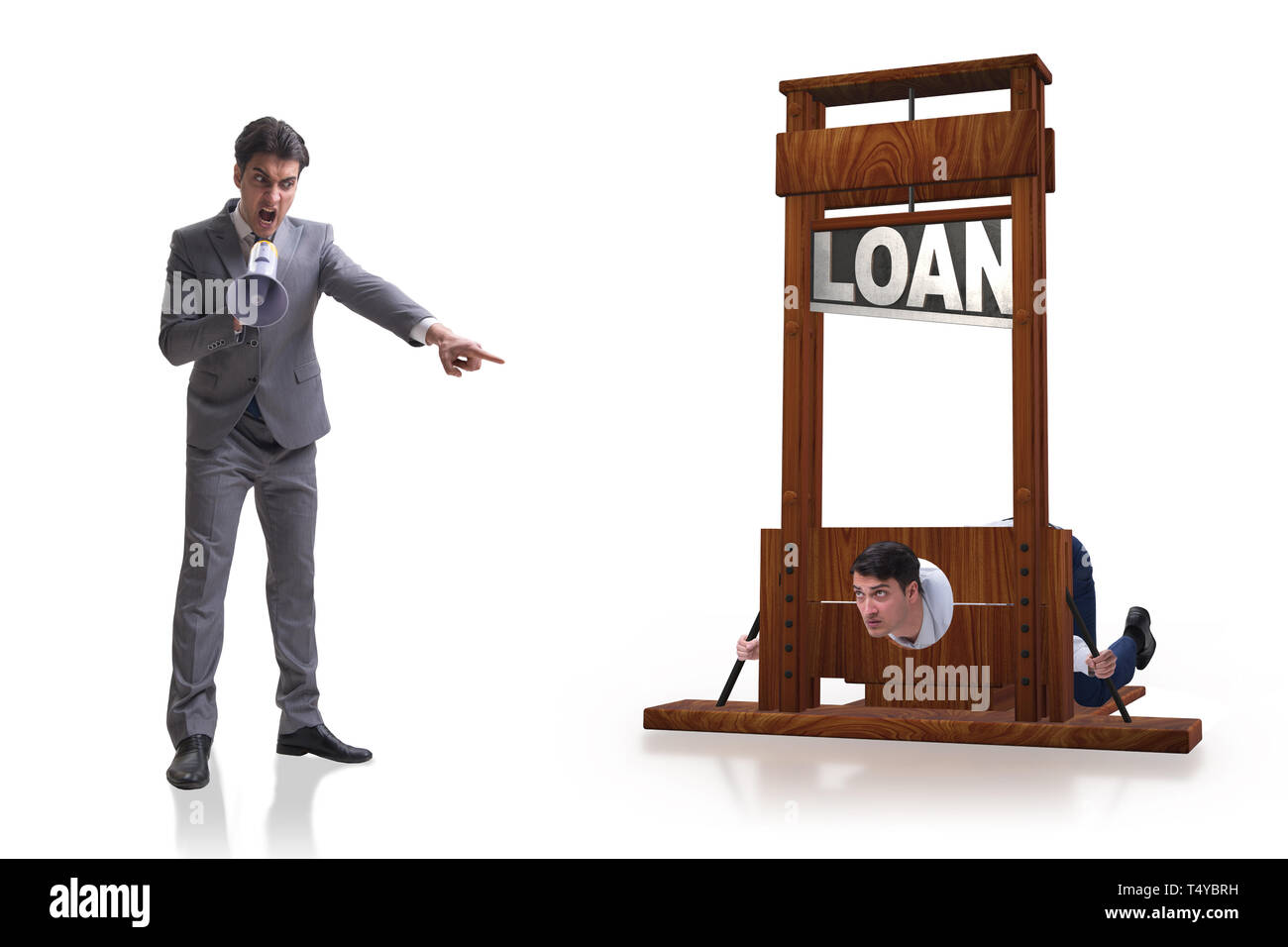 Under The Guillotine Cut Out Stock Images & Pictures - Alamy