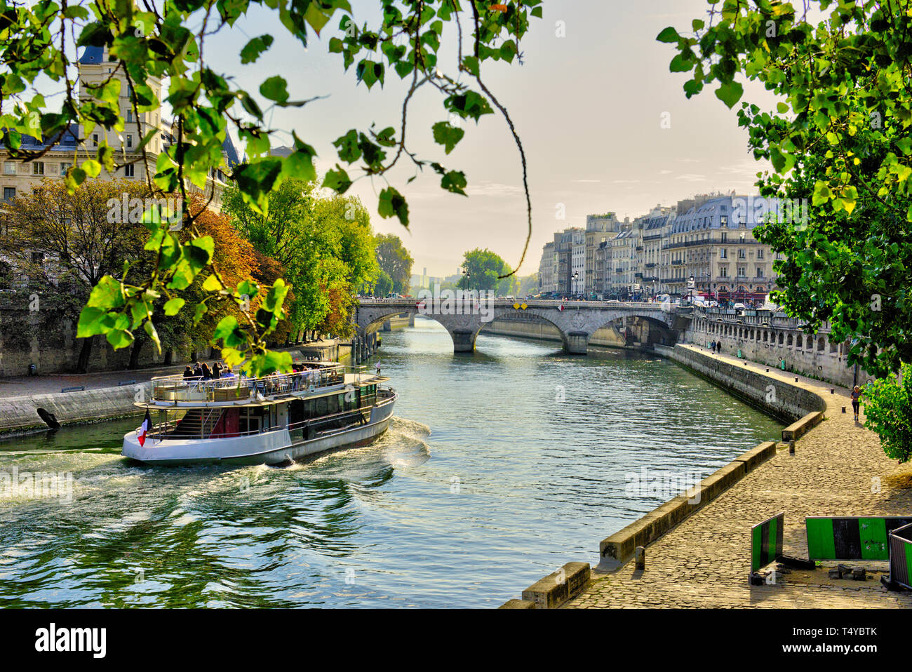 Views of Seine river in Paris, France, travel Europe Stock Photo - Alamy