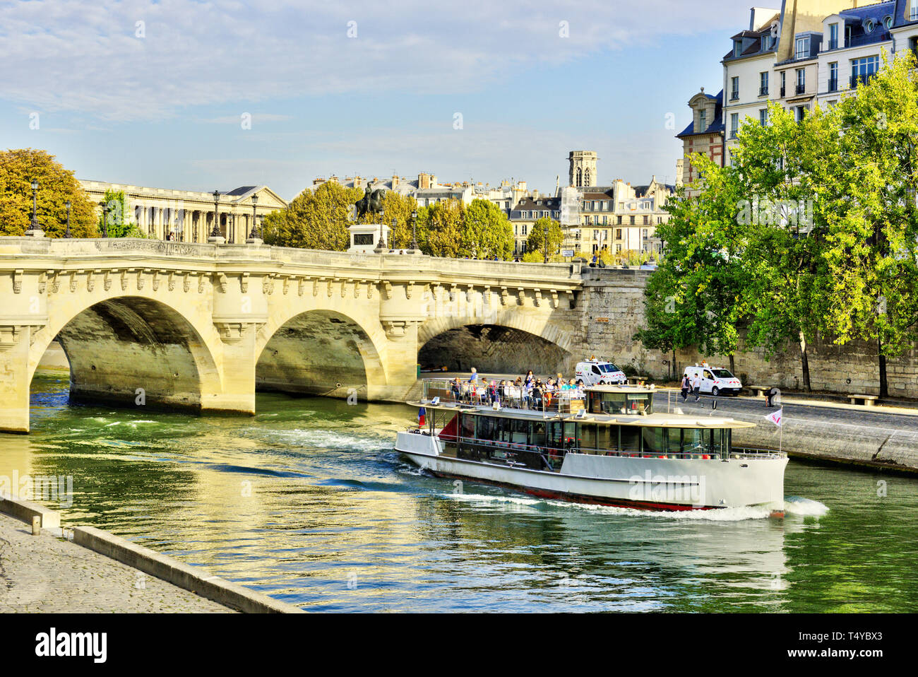 Views of Seine river in Paris, France, travel Europe Stock Photo - Alamy