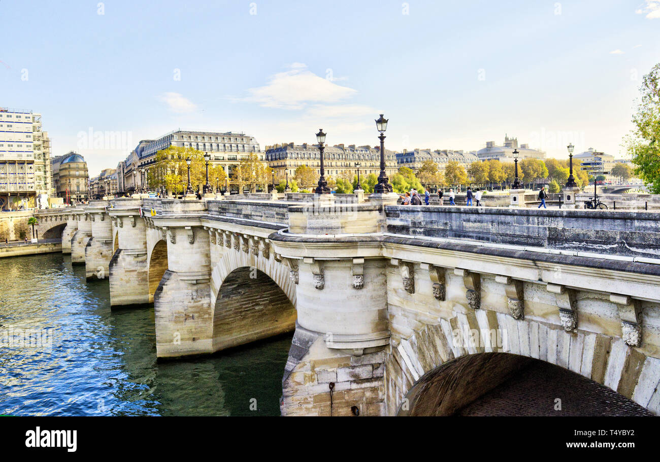 Views of Seine river in Paris, France, travel Europe Stock Photo - Alamy
