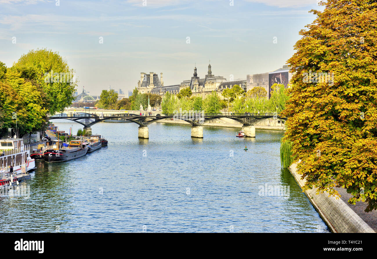 Views of Seine river in Paris, France, travel Europe Stock Photo - Alamy