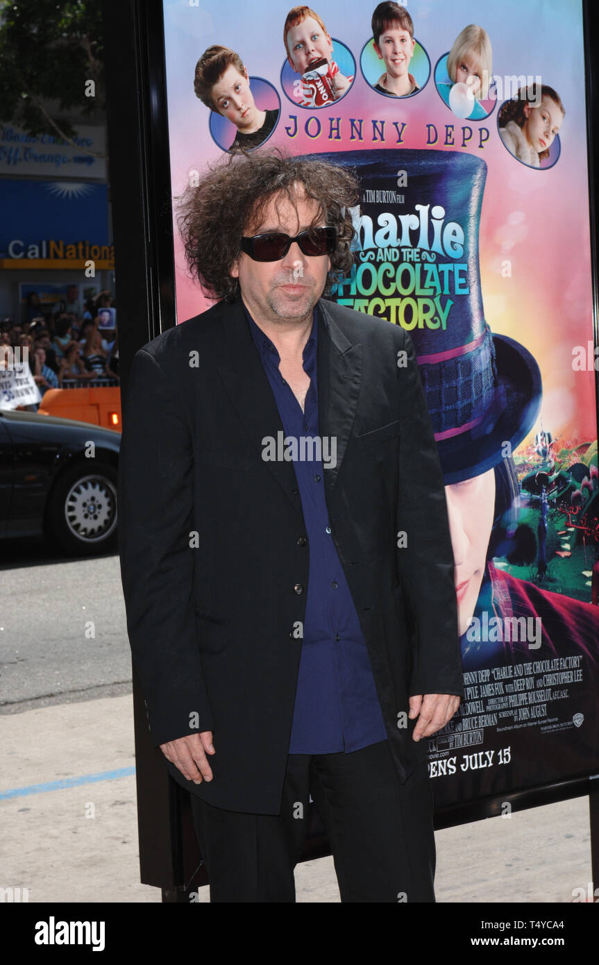 LOS ANGELES, CA. July 10, 2005: Director TIM BURTON at the world ...