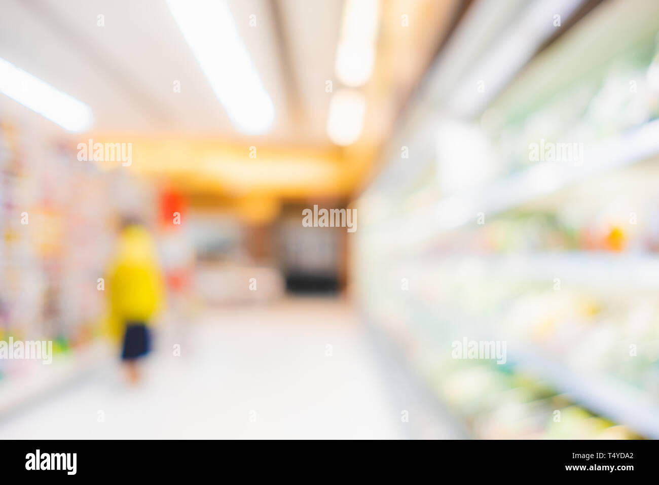Blur grocery store supermarket background with fresh product on shelf ...