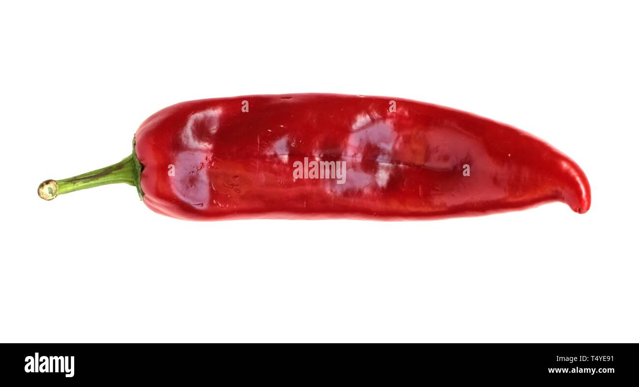 Red pepper isolated on white background Stock Photo - Alamy