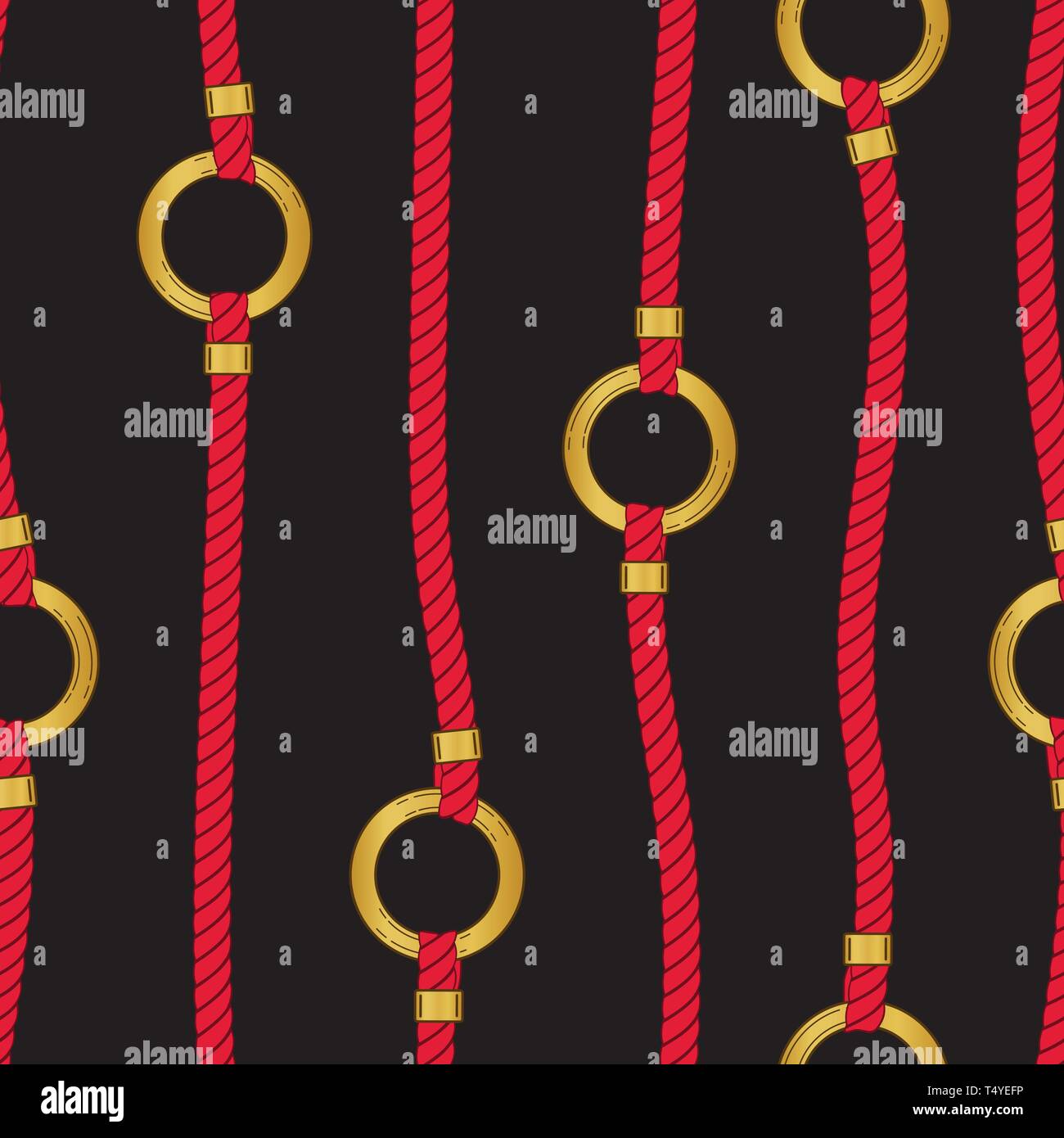 Gold Rope Chain Vector