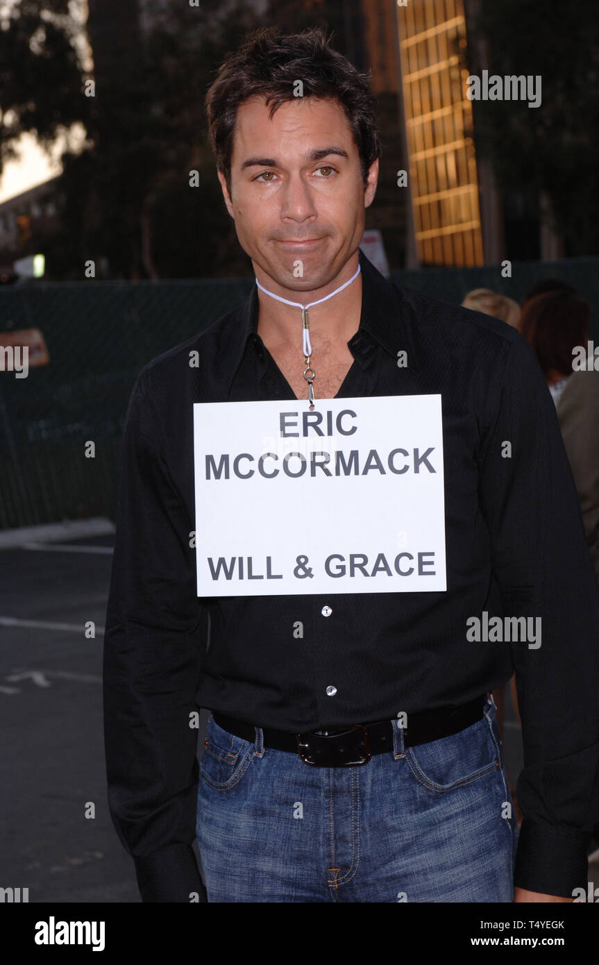 LOS ANGELES, CA. July 25, 2005: Actor ERIC McCORMACK, star of TV series ...