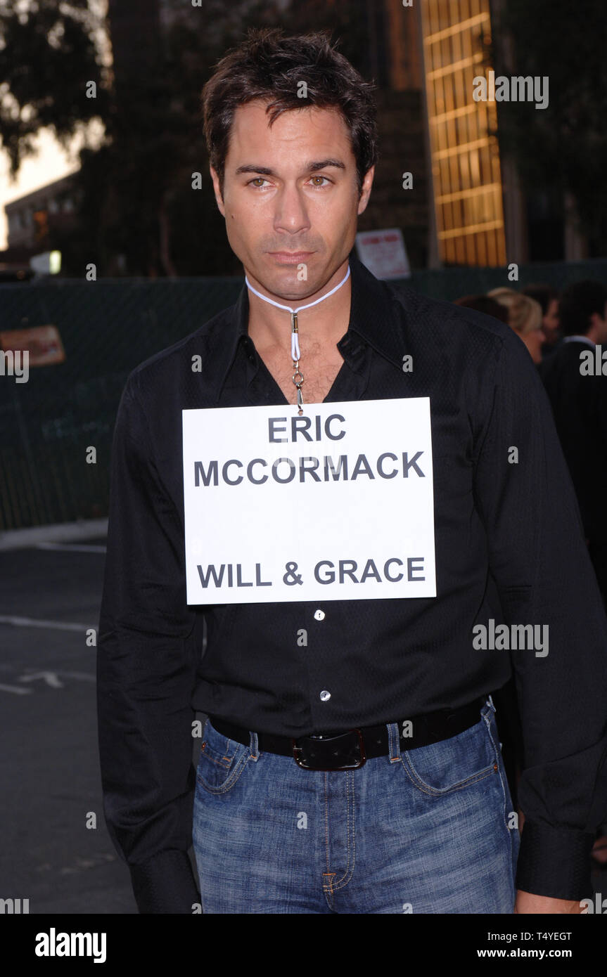 LOS ANGELES, CA. July 25, 2005: Actor ERIC McCORMACK, star of TV series ...
