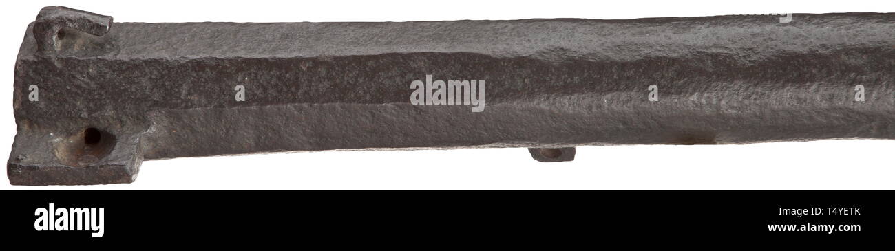 A barrel of a German wall gun, beginning of the 16th century. Heavy ...
