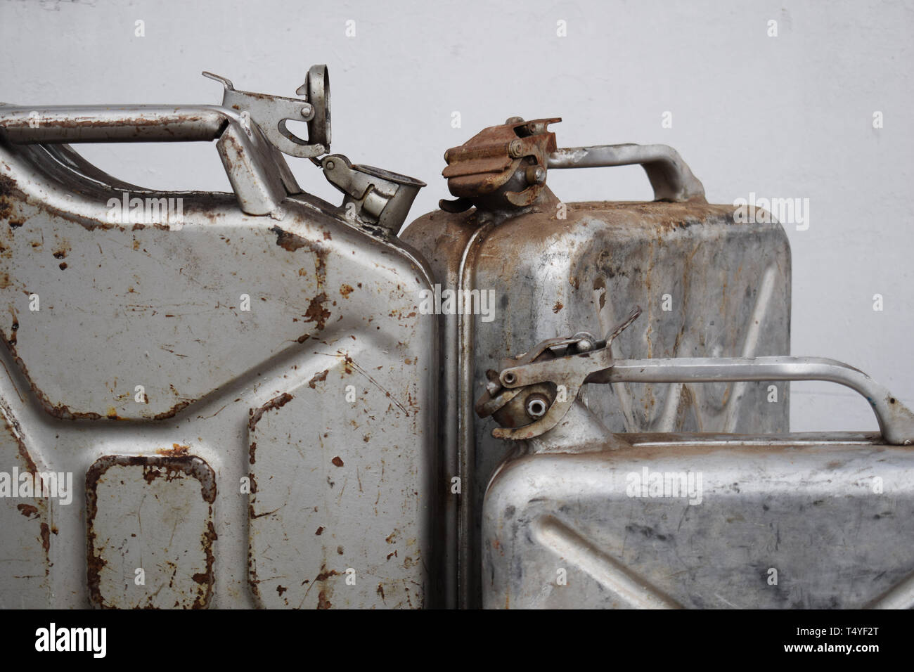 Vintage petrol cans hi-res stock photography and images - Alamy