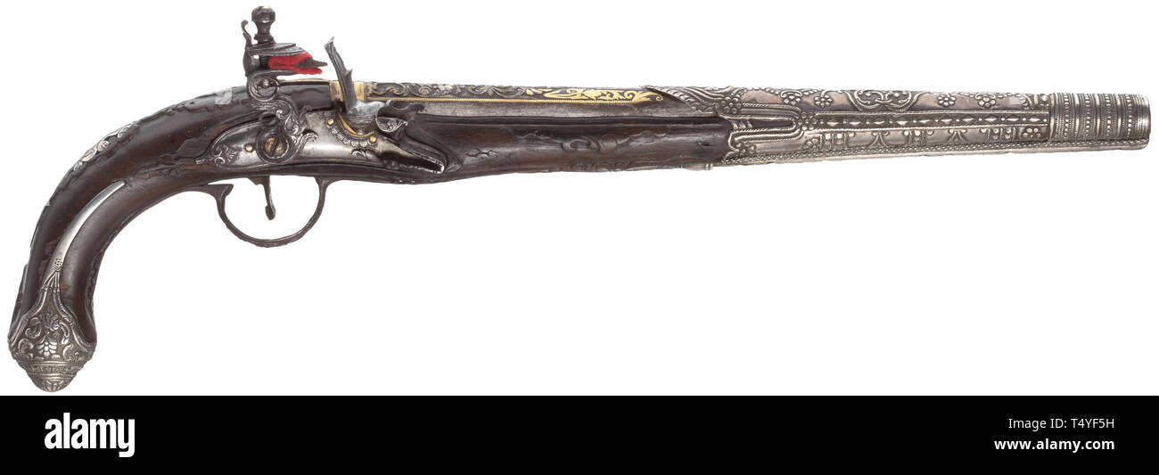 An ottoman silver mounted flintlock pistol Cut Out Stock Images ...