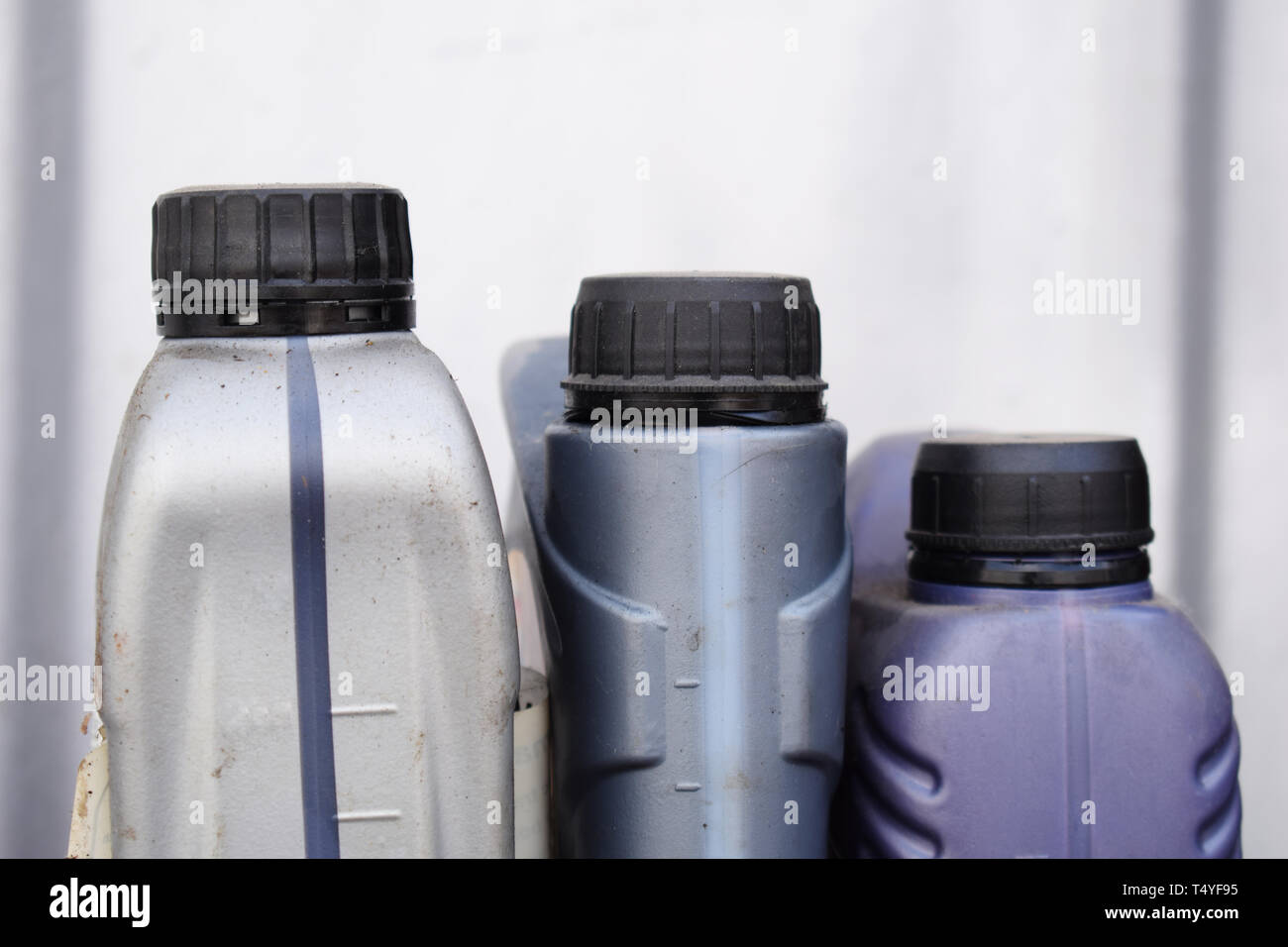 Plastic container for motor oil Stock Photo - Alamy