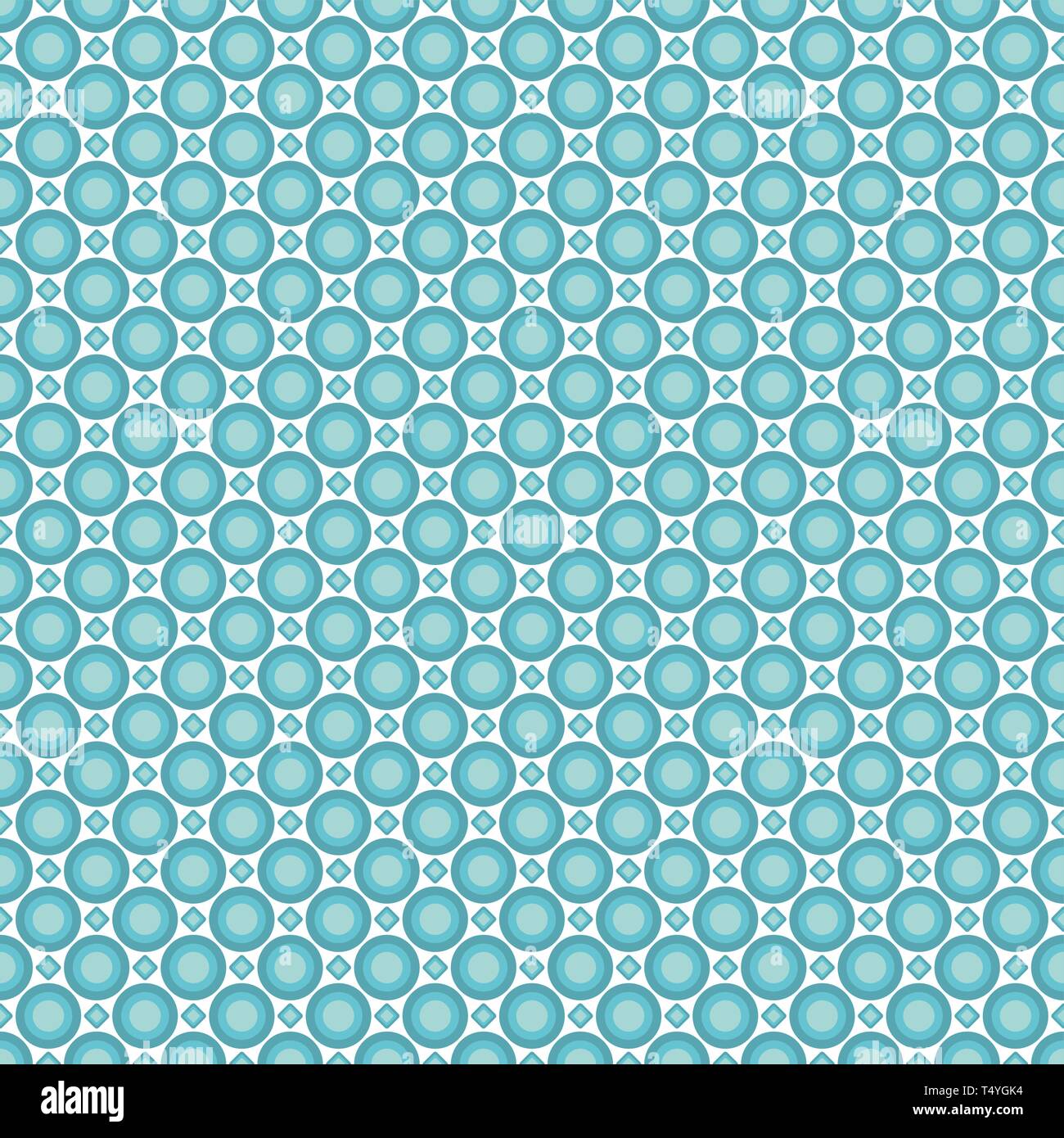 Seamless pattern of pastel sea azur circles and rhombuses. Background ...