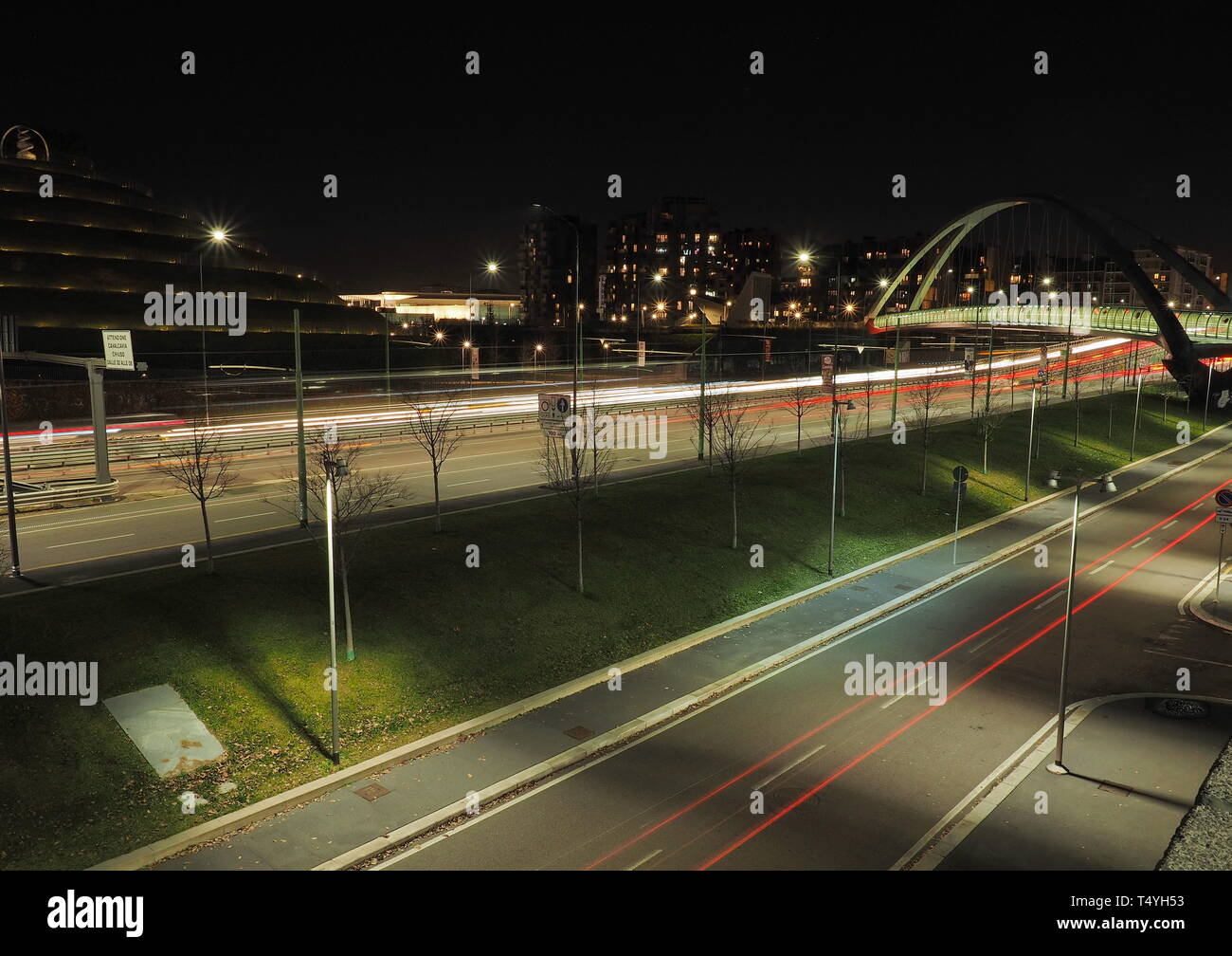 Milano Portello, new modern bridge in modern area Portello designed by ...