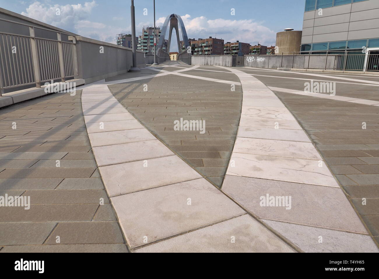 Milano Portello, new modern bridge in modern area Portello designed by ...