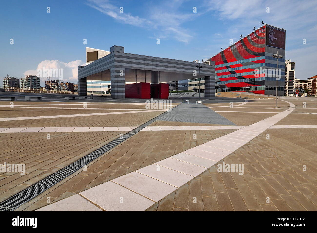 Milano Portello, new modern area designed by architect Gino Valle Stock ...