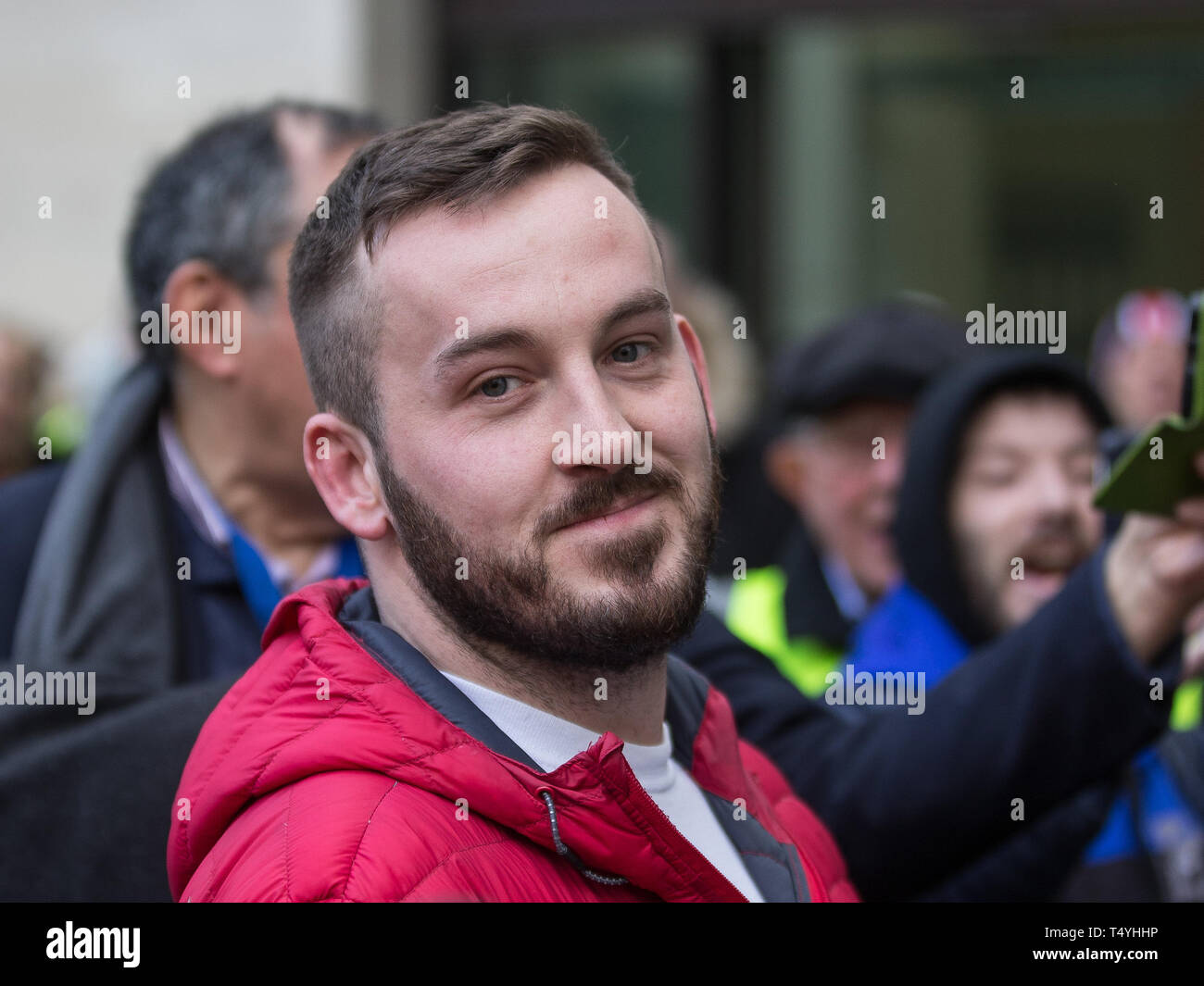 James goddard leaving westminster magistrates court hi-res stock ...