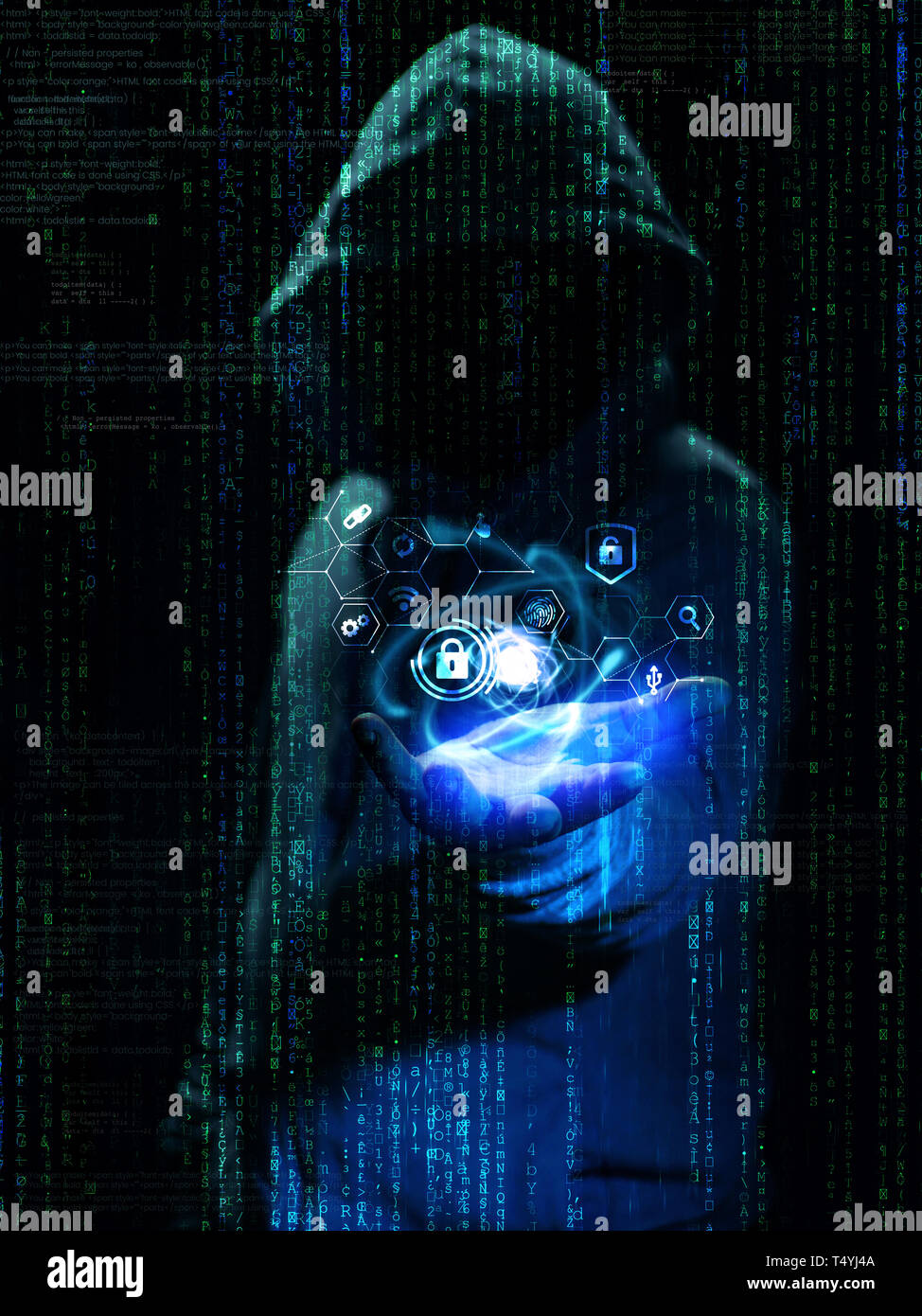 be aware hacker attack hacker steal information Stock Photo - Alamy