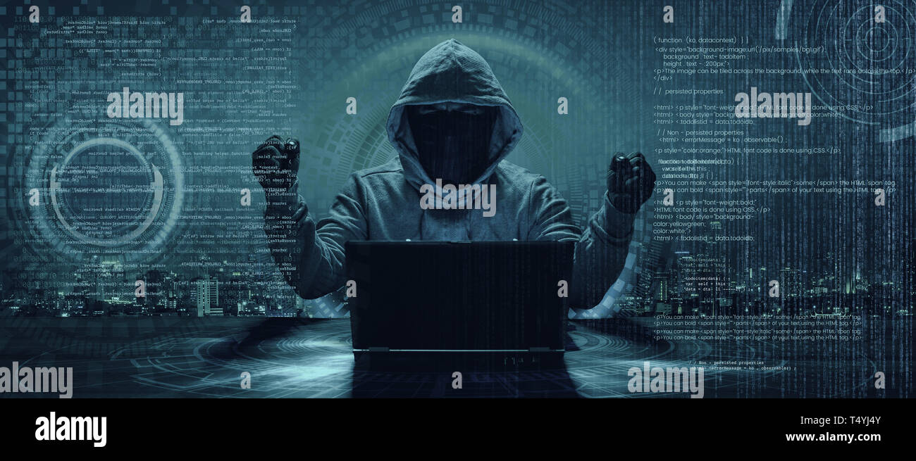 be aware hacker attack hacker steal information Stock Photo - Alamy