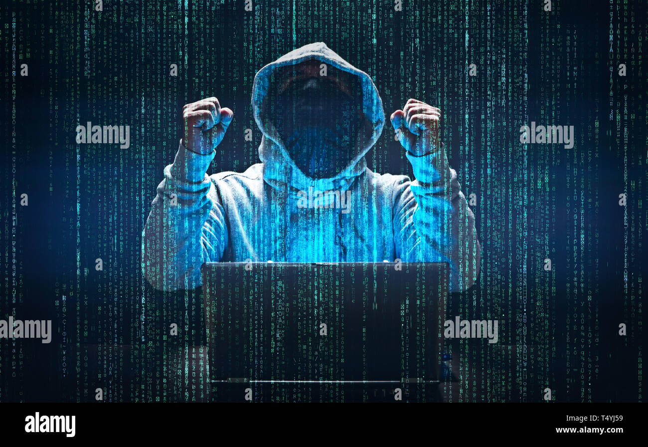 be aware hacker attack hacker steal information Stock Photo - Alamy