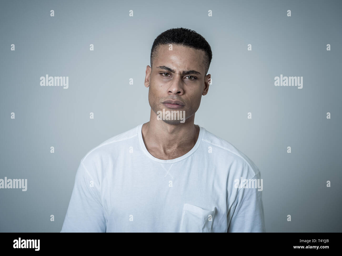 Angry man face close up hi-res stock photography and images - Alamy