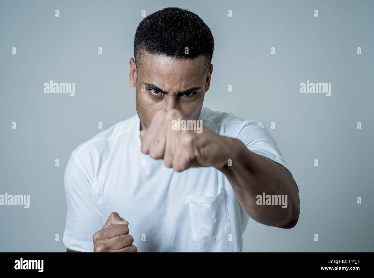 Angry man face close up hi-res stock photography and images - Alamy