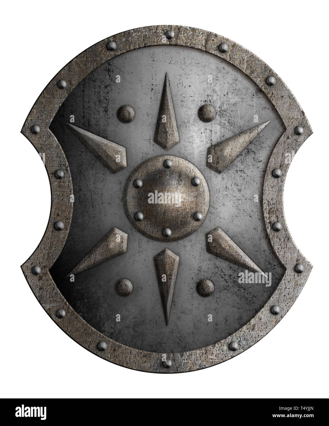 Roman shield on white Cut Out Stock Images & Pictures - Alamy