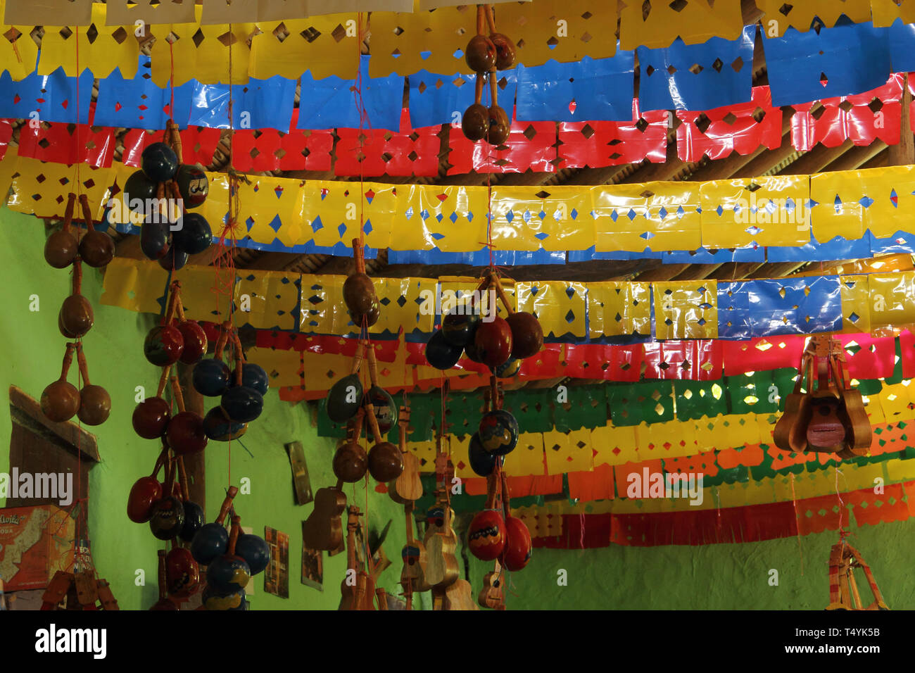 Festival decorations in Merida Stock Photo - Alamy