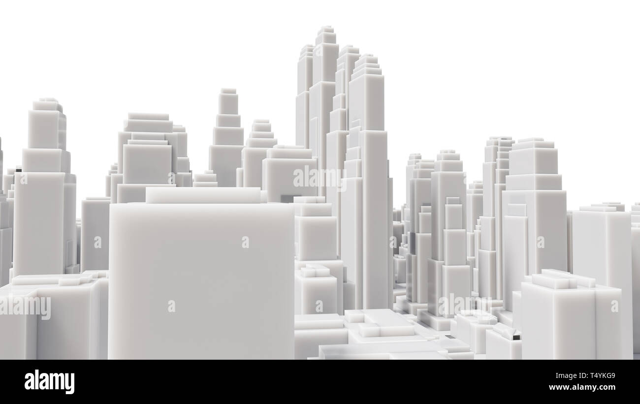 Aerial view of cityscape background Stock Photo - Alamy