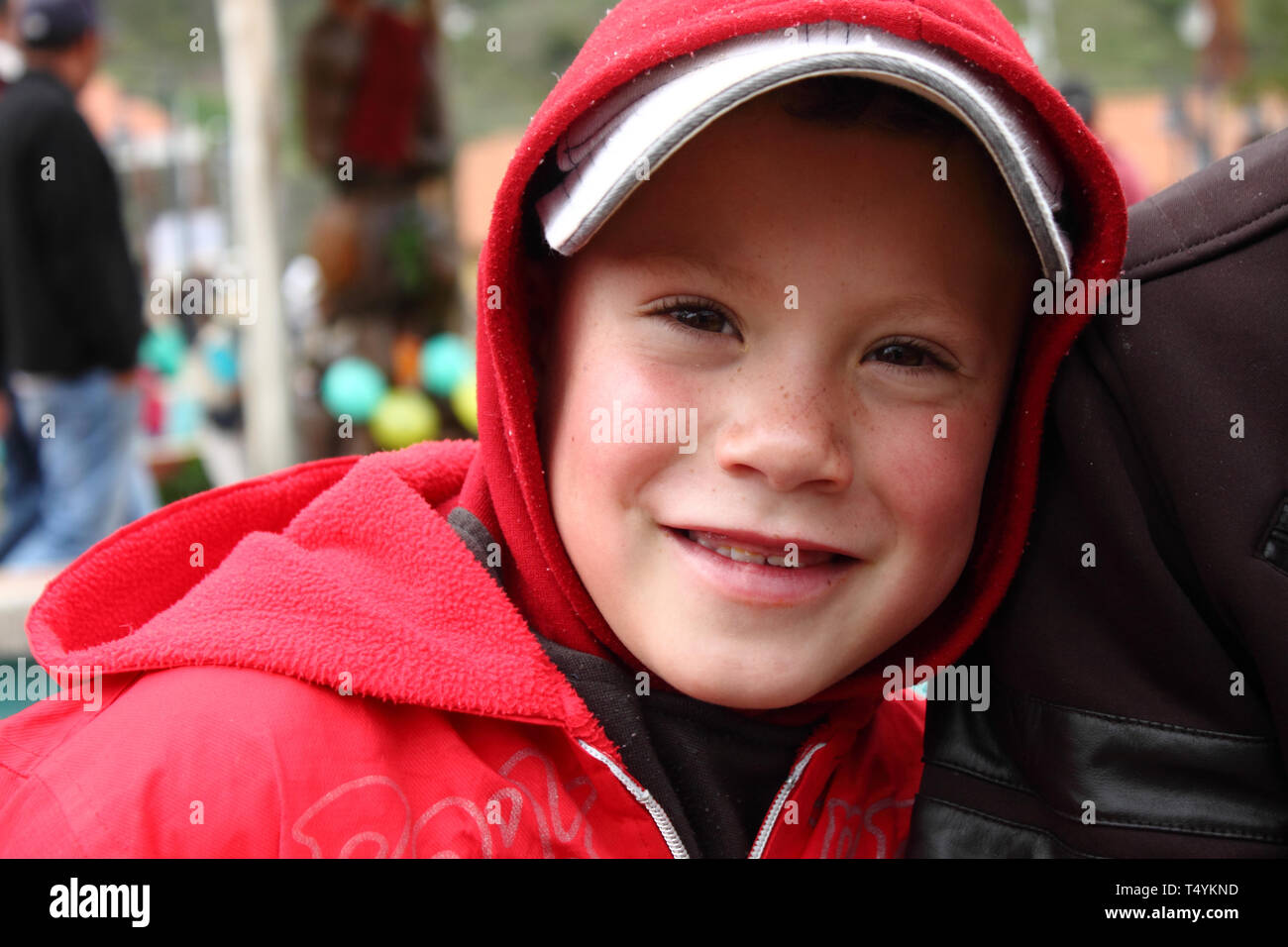 Merida, Venezuela - May 15, 2017: Portrait of a young Venezuelan boy in ...