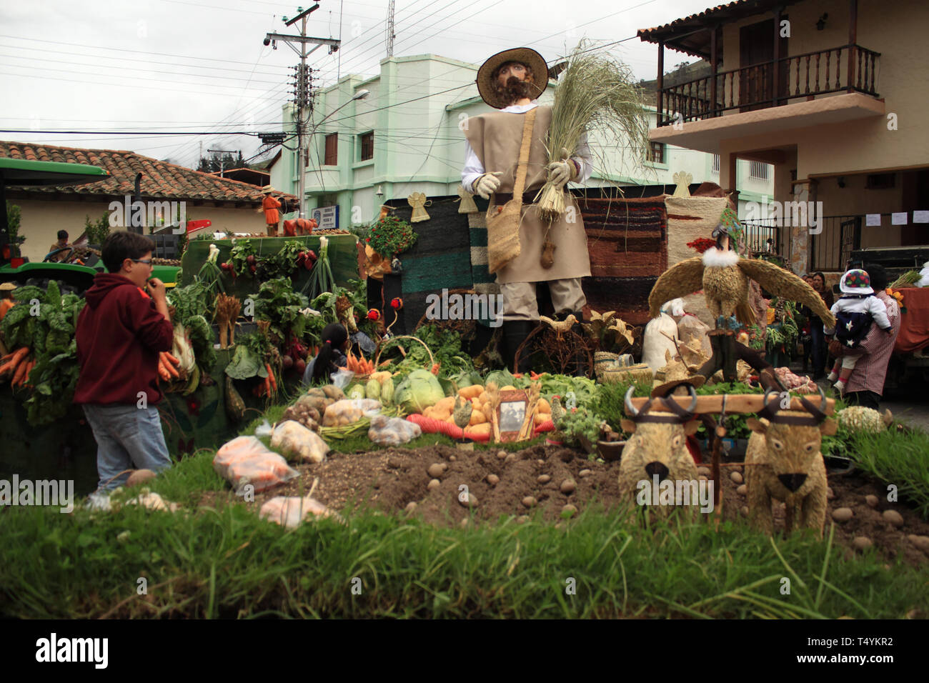 Merida, Venezuela - May 15, 2017: Local people celebrating the festival ...