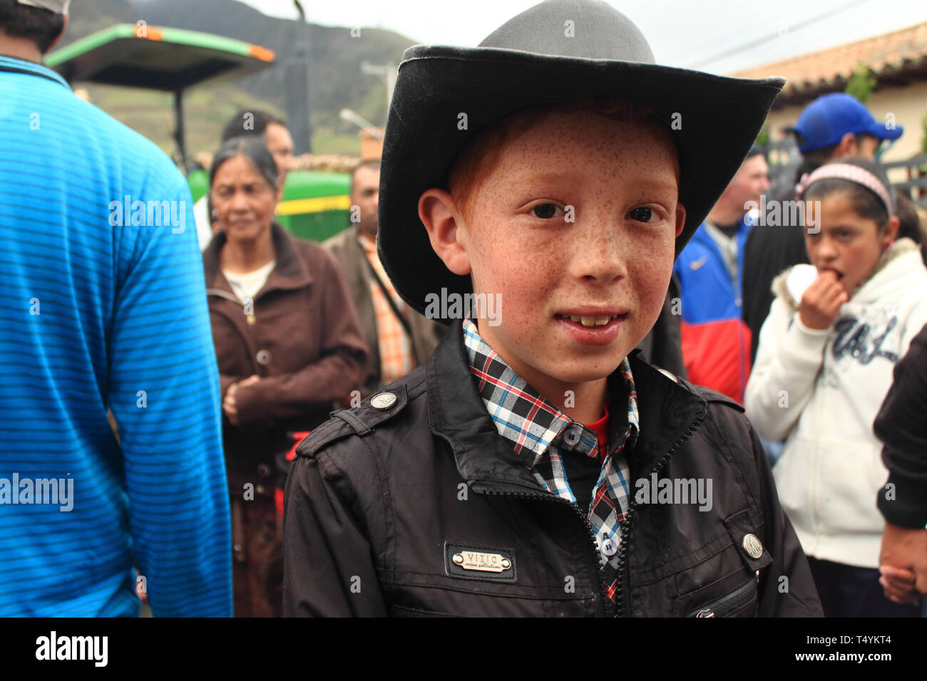 Merida, Venezuela - May 15, 2017: Portrait of a young Venezuelan boy in ...