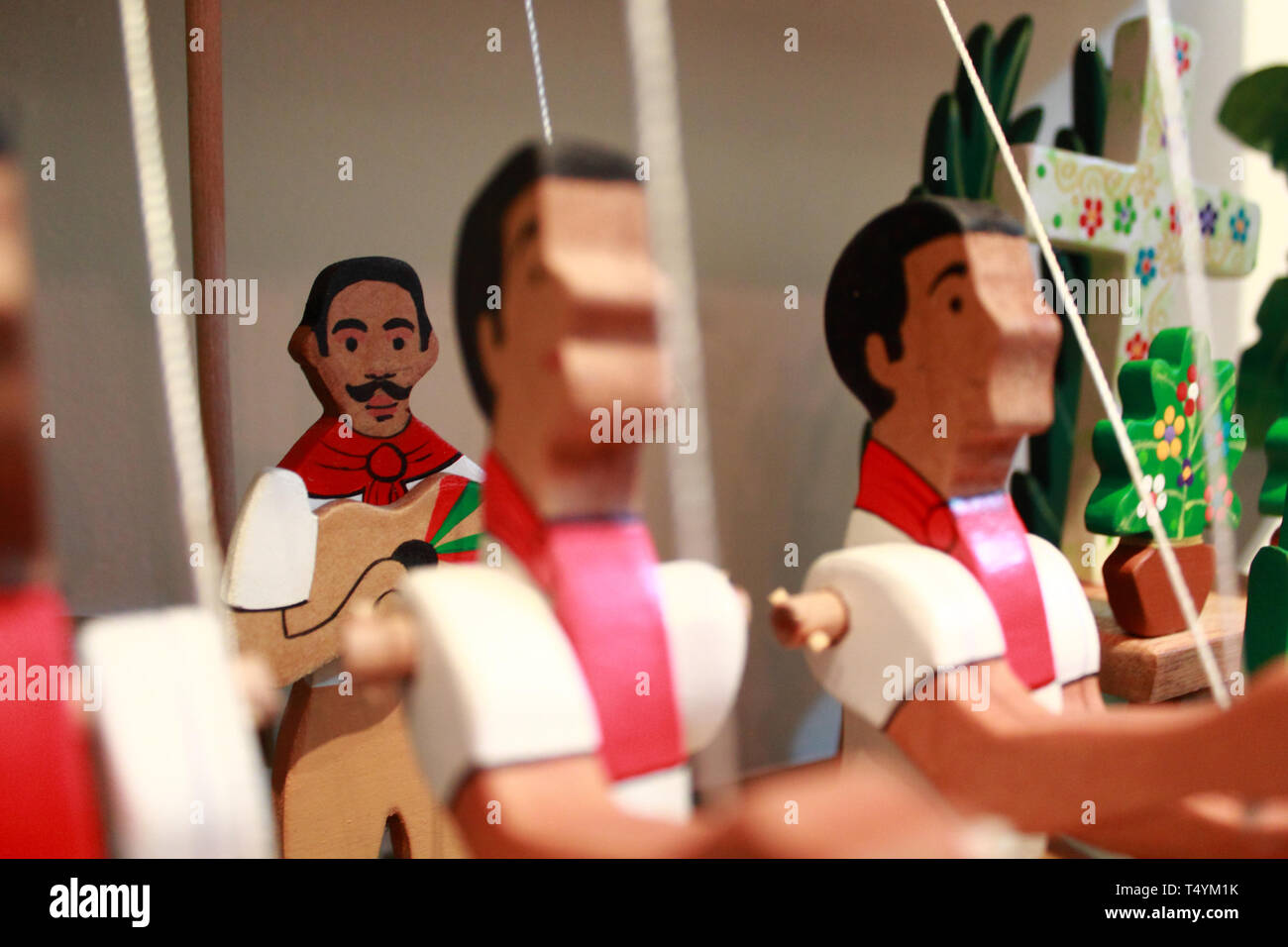Finished wooden toys at a local factory museum in Merida, Venezuela ...