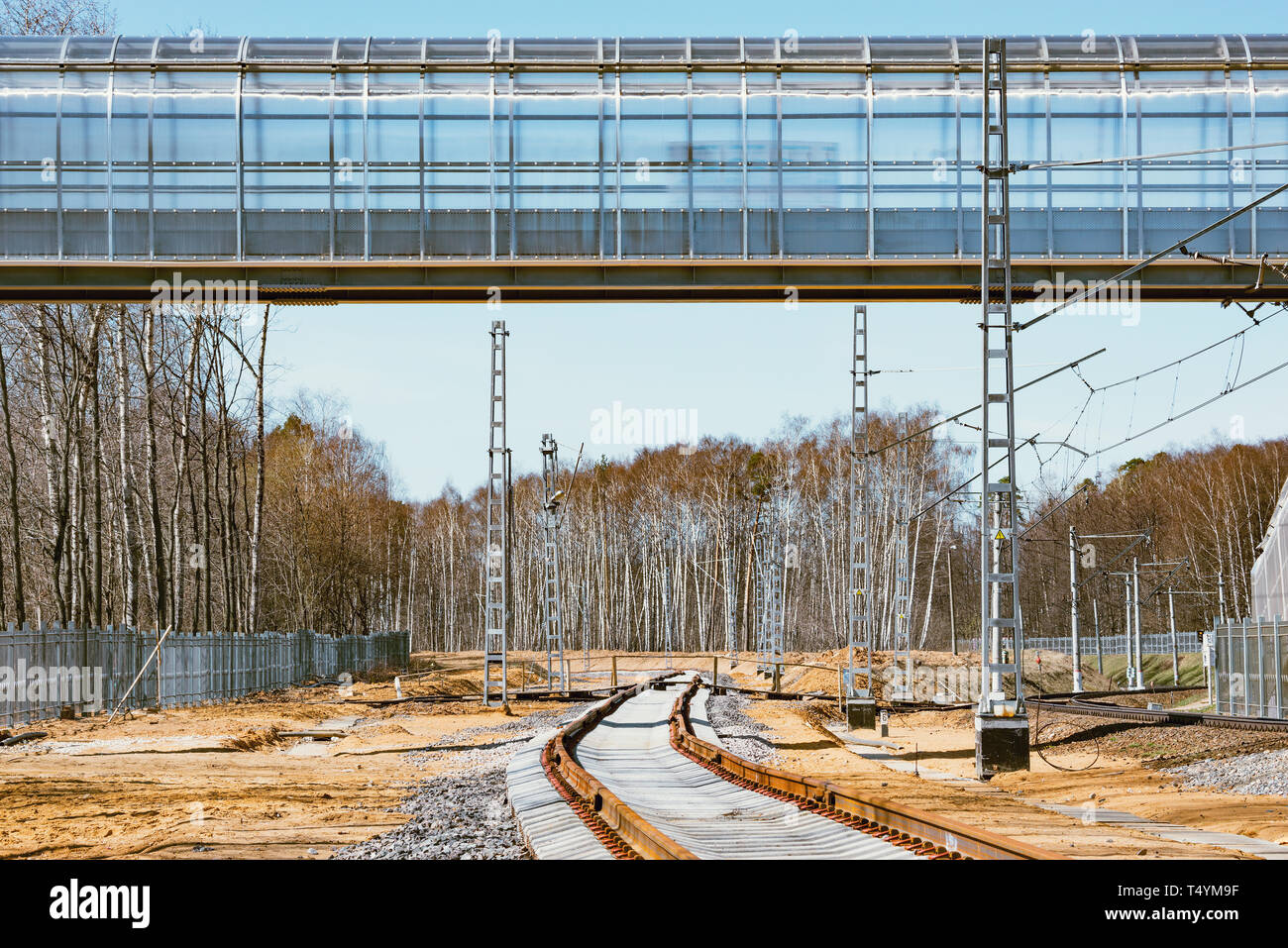 Construction site of the new railway line Stock Photo - Alamy