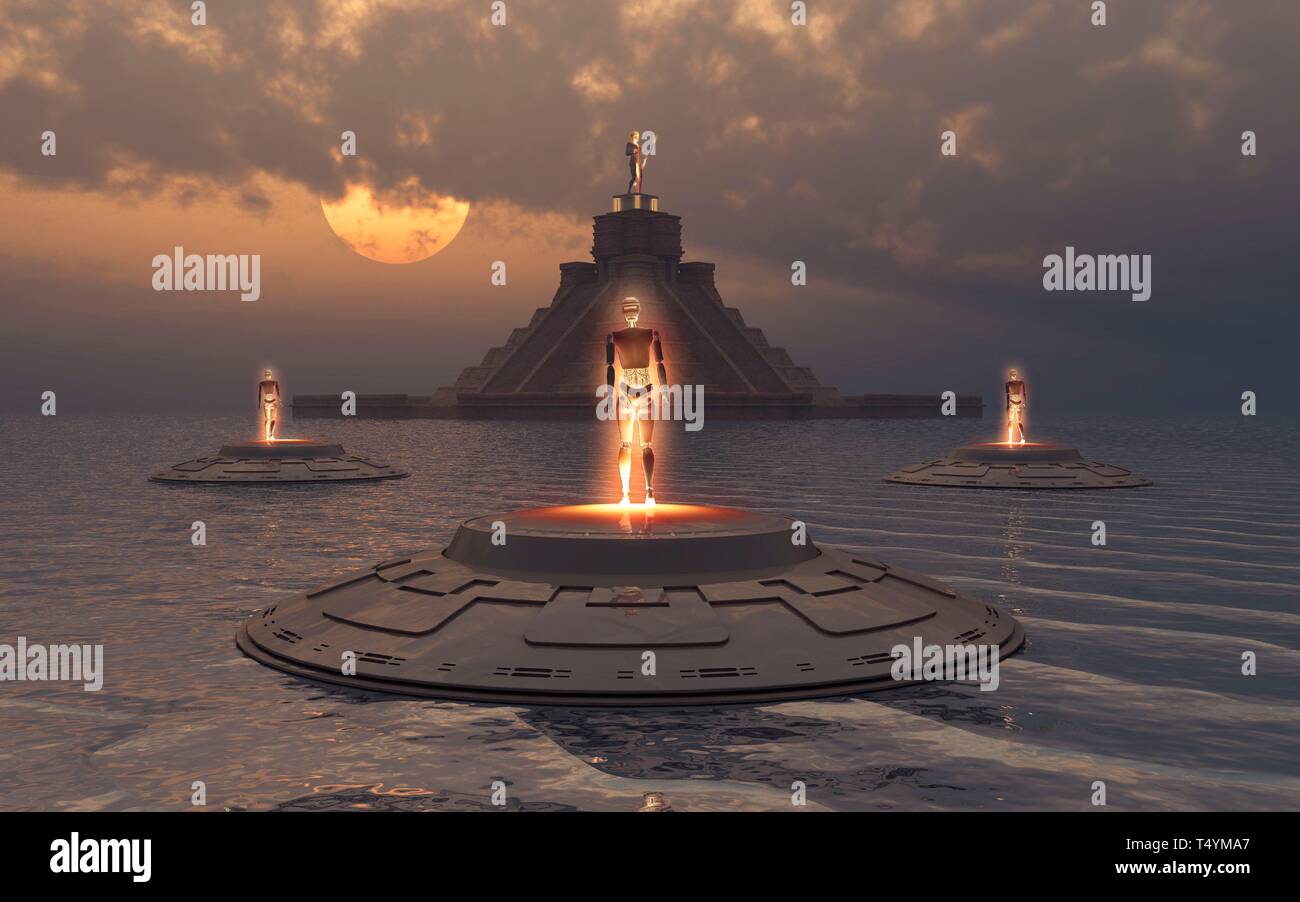 Ancient Atlantian USO Base Stock Photo - Alamy