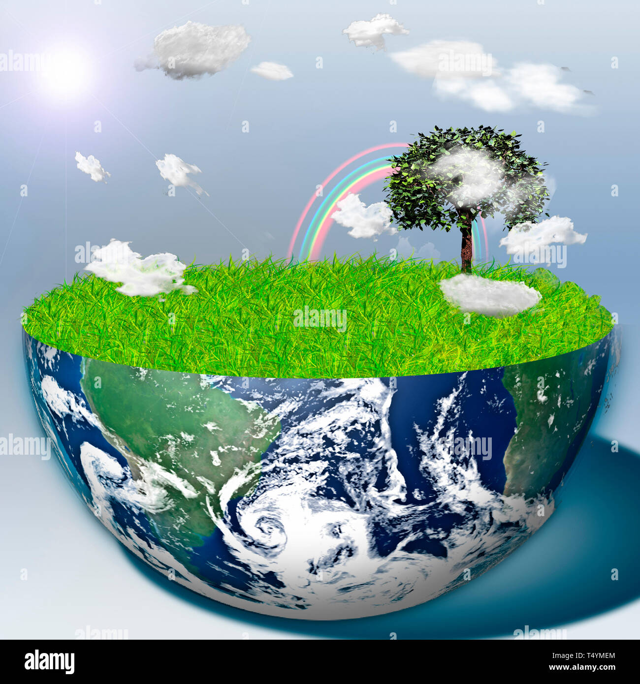 Half earth hi-res stock photography and images - Alamy