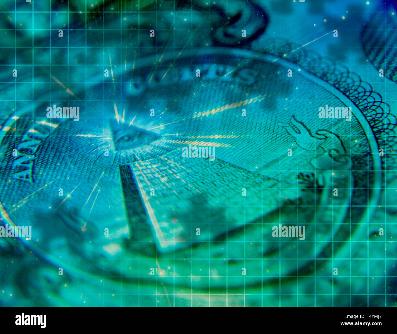Artistic Grunge Money Concept Background with Puzzle Piece Shadows ...