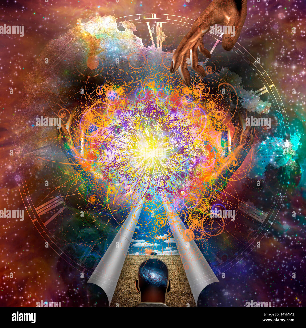 Man watching clock hi-res stock photography and images - Alamy