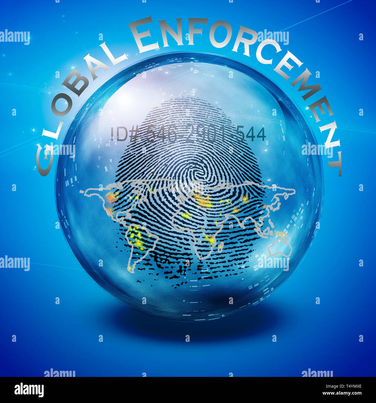 World map fingerprint hi-res stock photography and images - Alamy