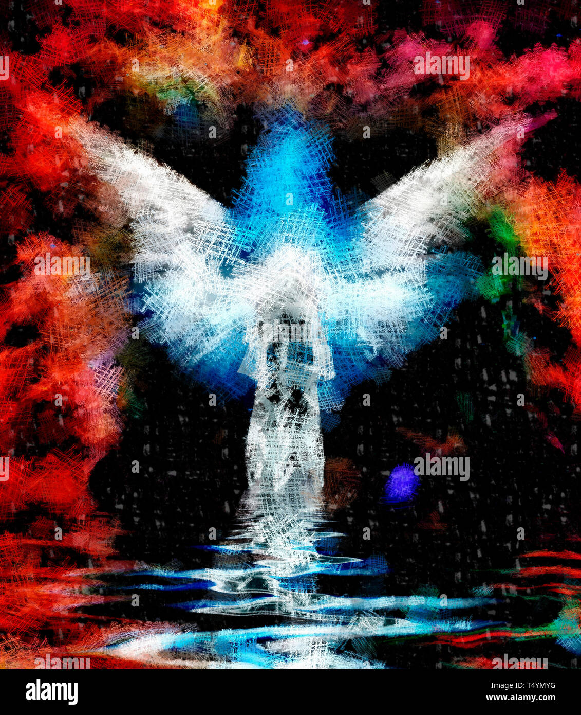 Abstract angel wings hi-res stock photography and images - Alamy
